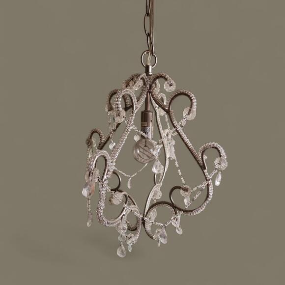 Accents | Vintage Beaded Y2k Chandelier Style Swag Lamp | Poshmark